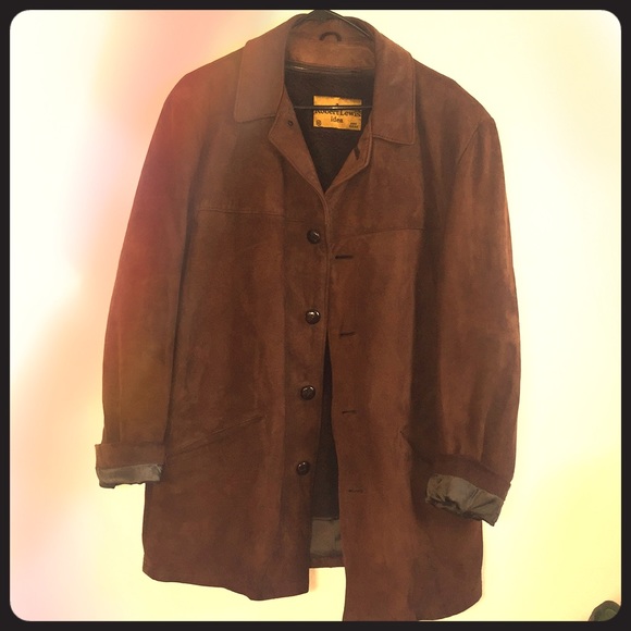 Jackets & Coats | Vintage A Robert Lewis Idea Suede Leather Jacket ...